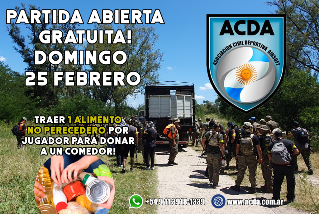JUEGO ABIERTO GRATUITO – 25 DE FEBRERO – ACDA 2024 – ACDA